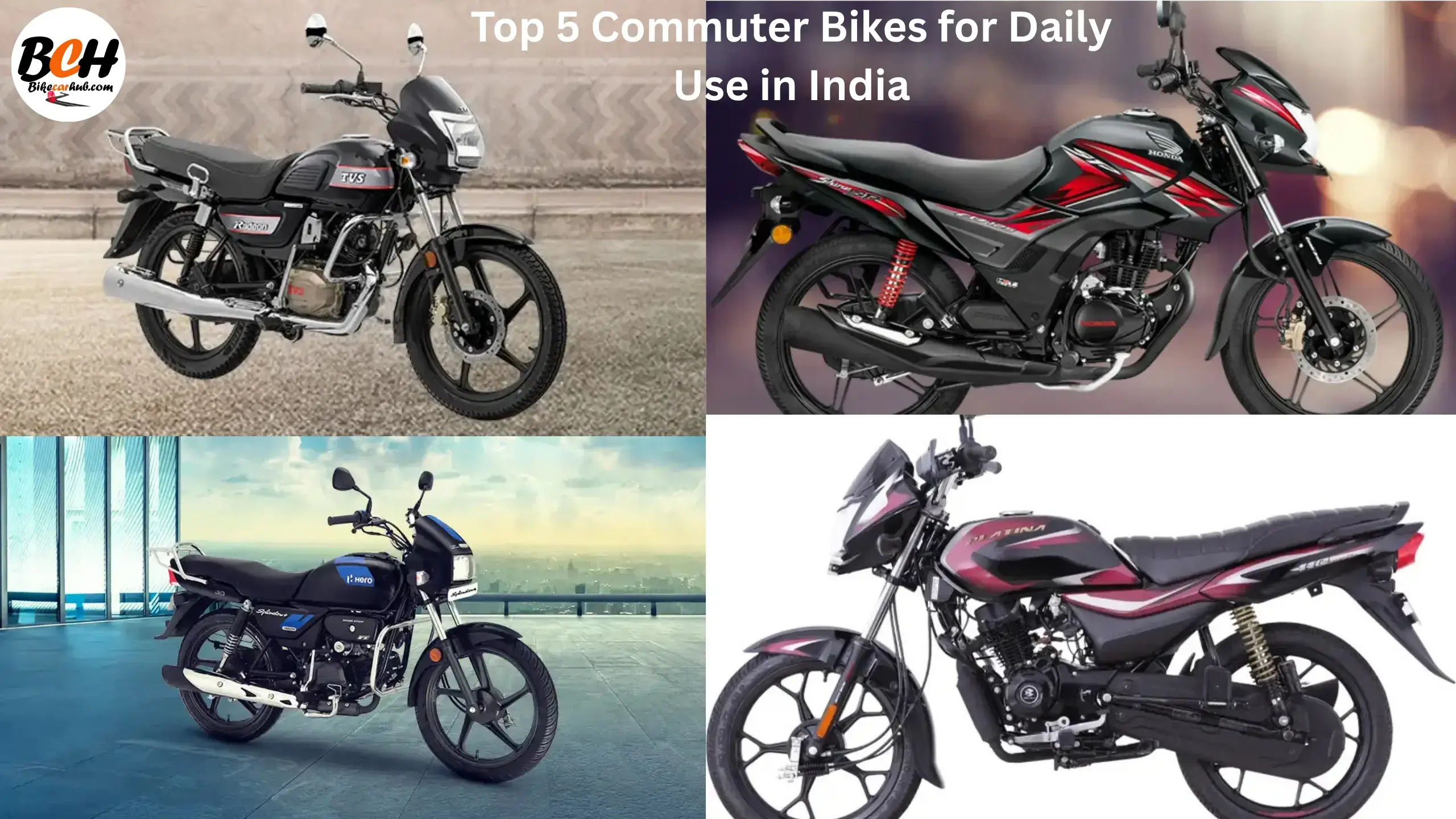Top 5 Commuter Bikes for Daily Use in India (2025 Guide) | bikecarhub