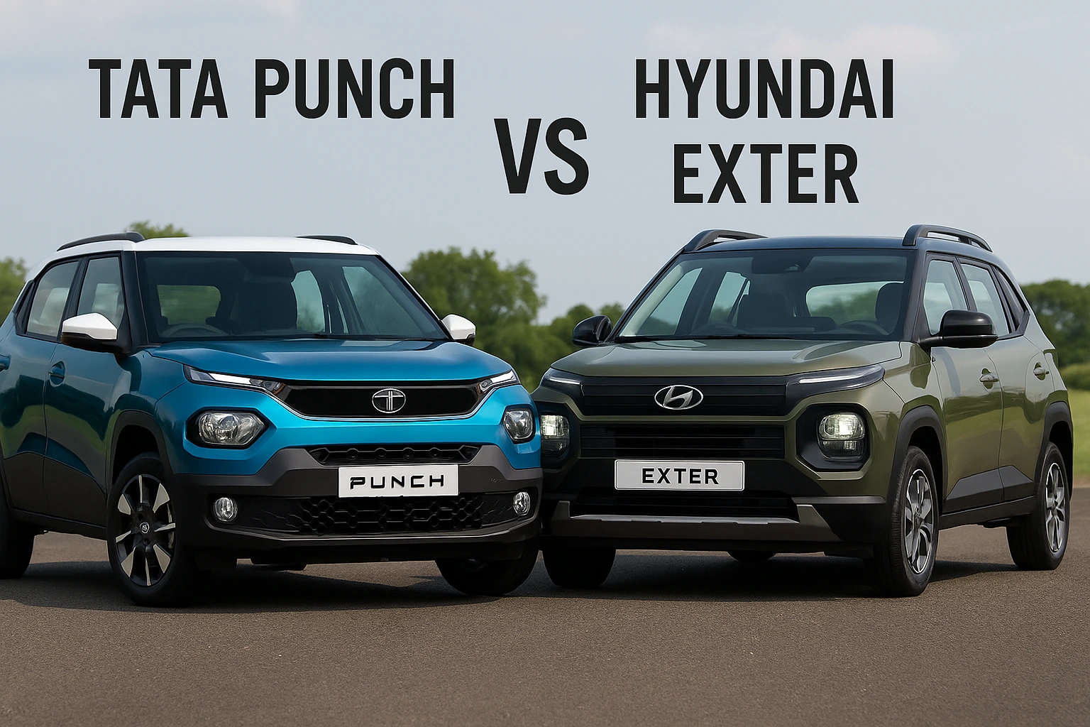 Tata Punch vs Hyundai Exter (2025): India's Micro SUV Battle | bikecarhub